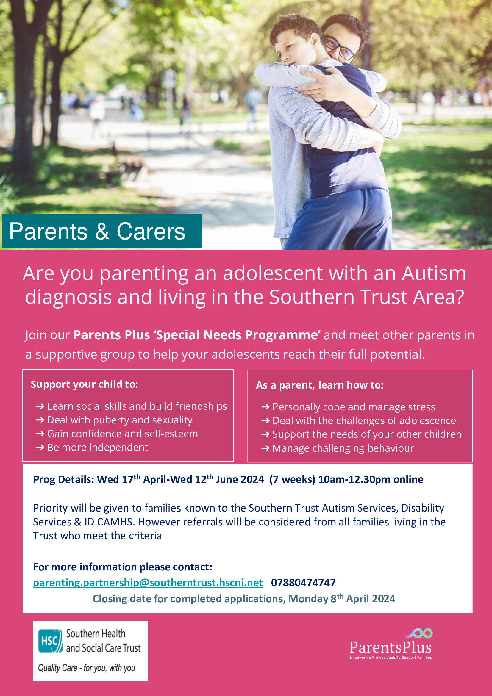 Parents & Carers - Special Needs Programme